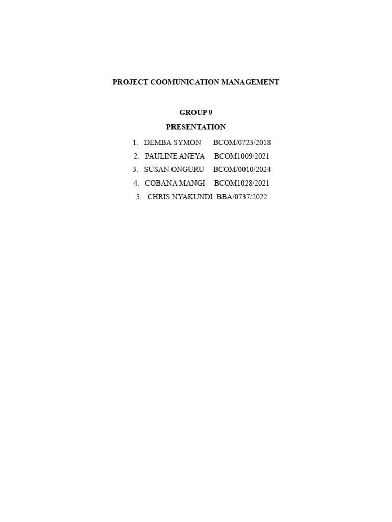 Project Communication Management Guide | PDF | Project Management ...