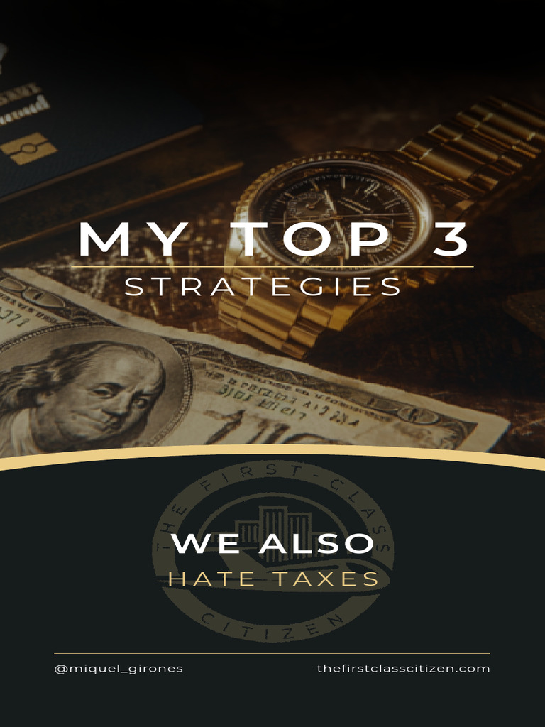 First-Class Citizen. Consultation. Miquels Favorite 3 Strategies | PDF ...