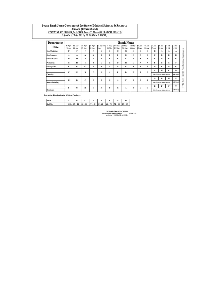 Student Class Time Table Sheet-1 | PDF