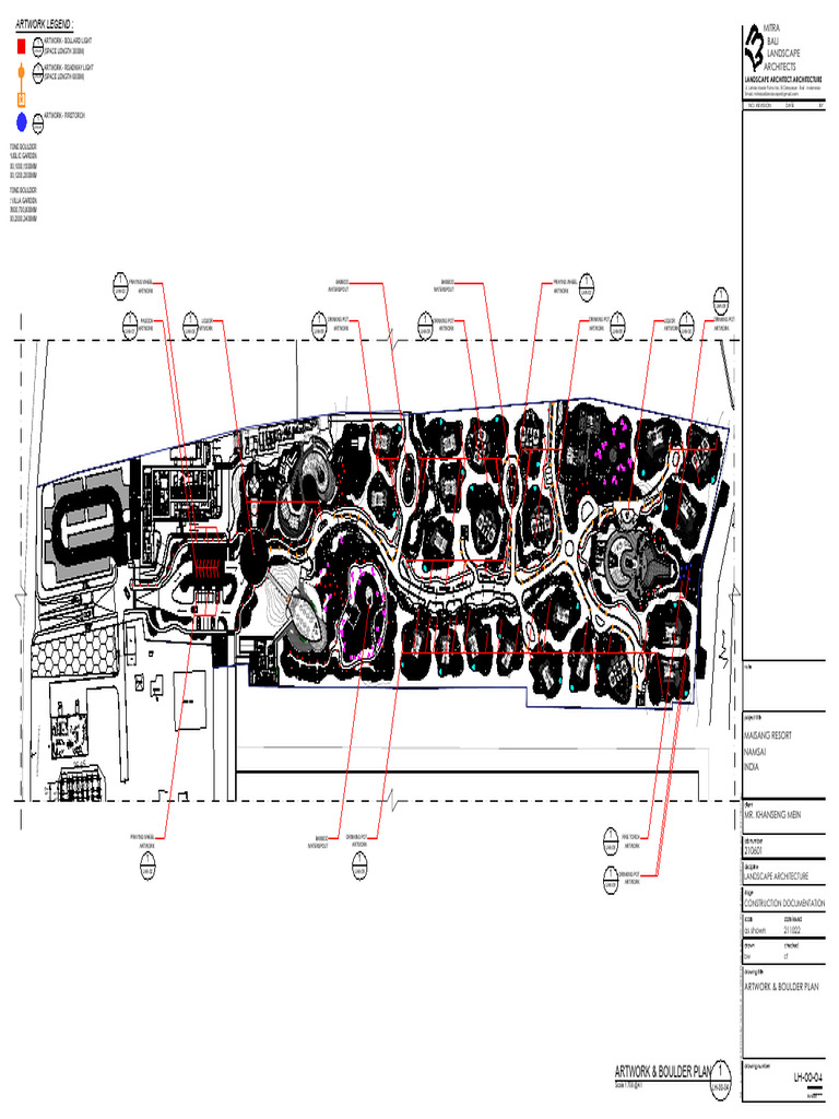 Lh-00-04 Artwork & Boulder Plan | PDF