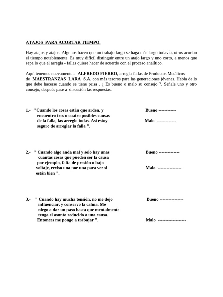 AAtajos para Acortar Tiempo 12 | PDF