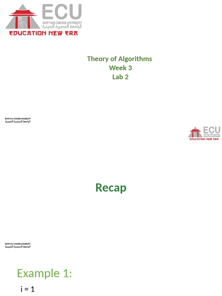Algorithm Complexity Analysis Examples | PDF | Theoretical Computer Science | Computer Science