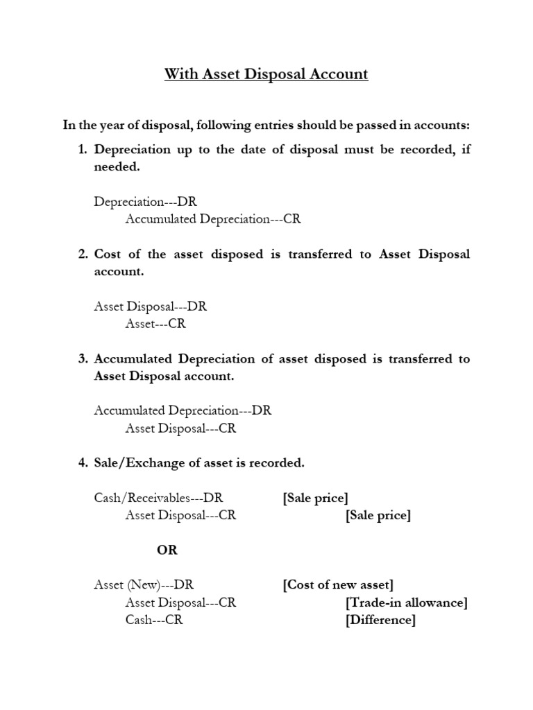 Steps for Disposal of Asset-1 (1) | PDF