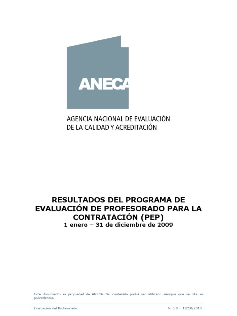 Informe Pep Result A Dos 2009 | PDF | Science | Astronomía