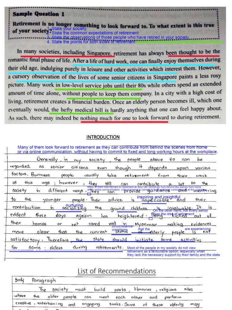 Retirement Essay - Christina Answers | PDF