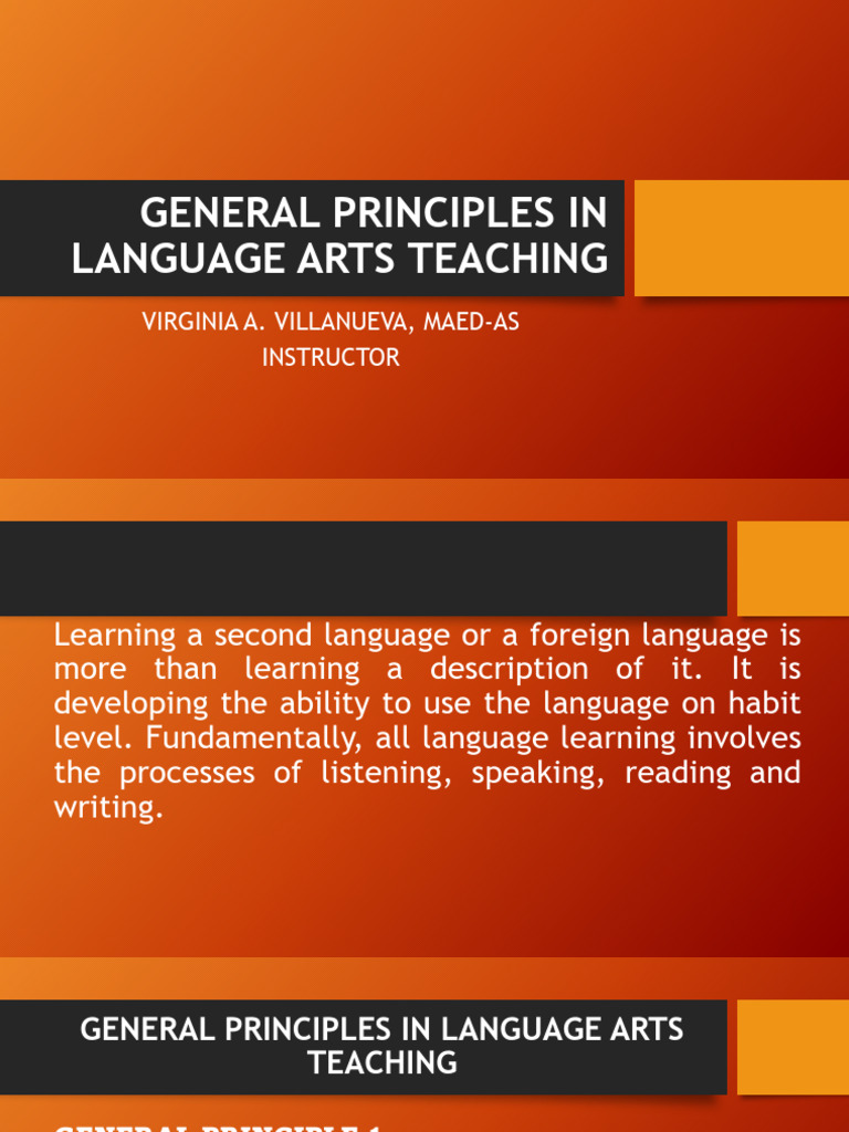 Principles of Effective Language Teaching | PDF | Vocabulary | Word
