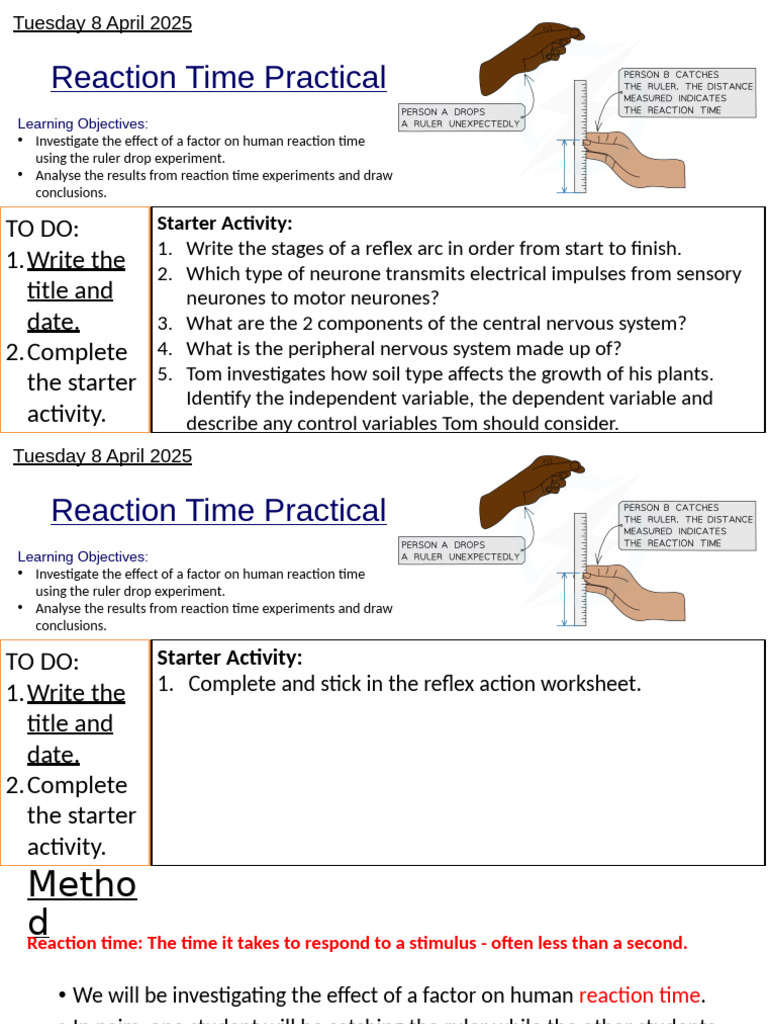 Improving Reaction Time Experiment | PDF | Mental Chronometry ...