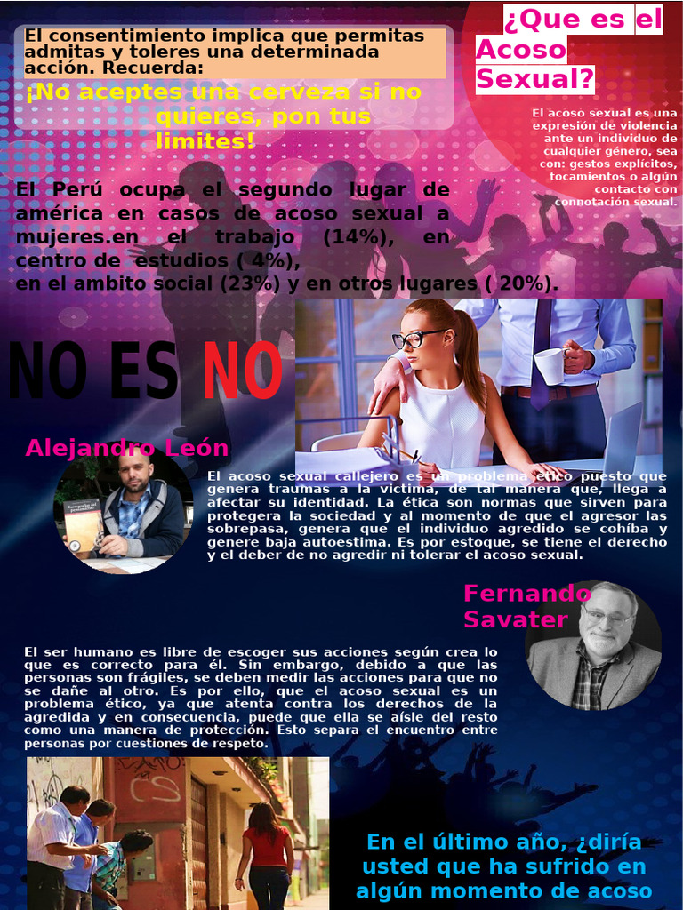 Afiche Sobre El Acoso Sexual | PDF | Acoso sexual | Violencia
