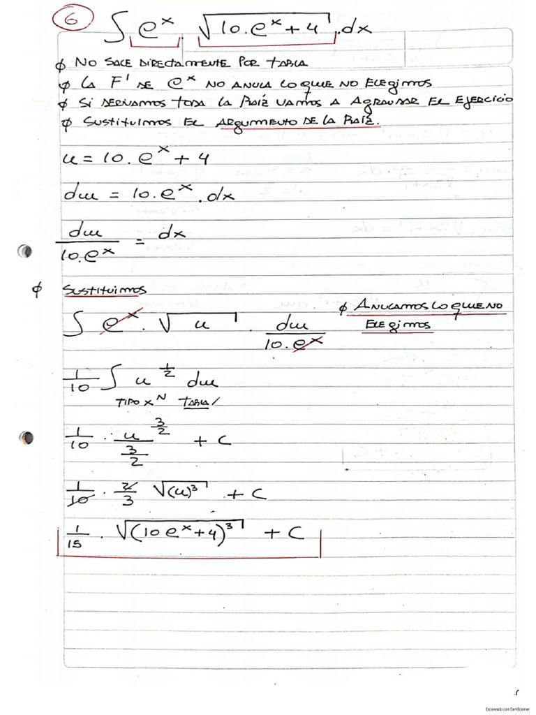 Clase 16 - Integrales (Sustitución - 2da Parte) | PDF