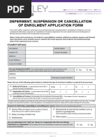 Deferment Form | PDF