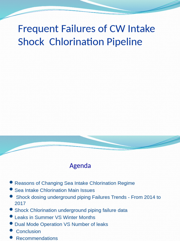 Review of Shock Chlorination Pipeline Failures | PDF | Water | Materials