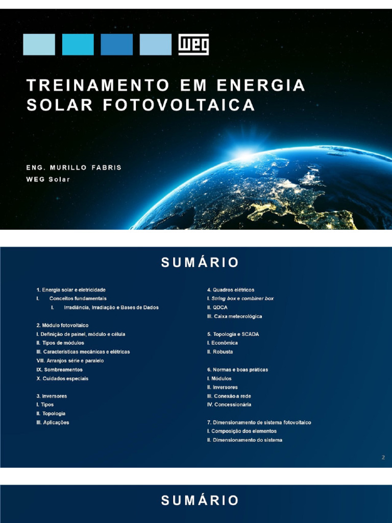 Weg Solar - Treinamento | PDF