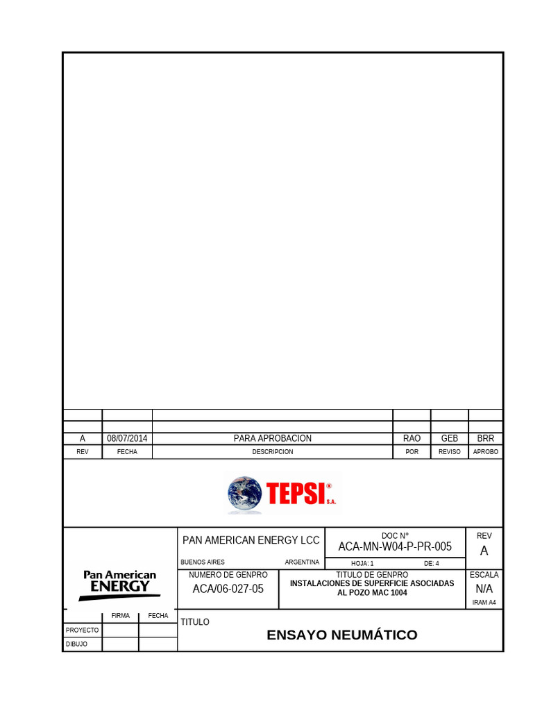 Procedimiento Ensayo Neumático MAC-1004 | PDF | Neumático