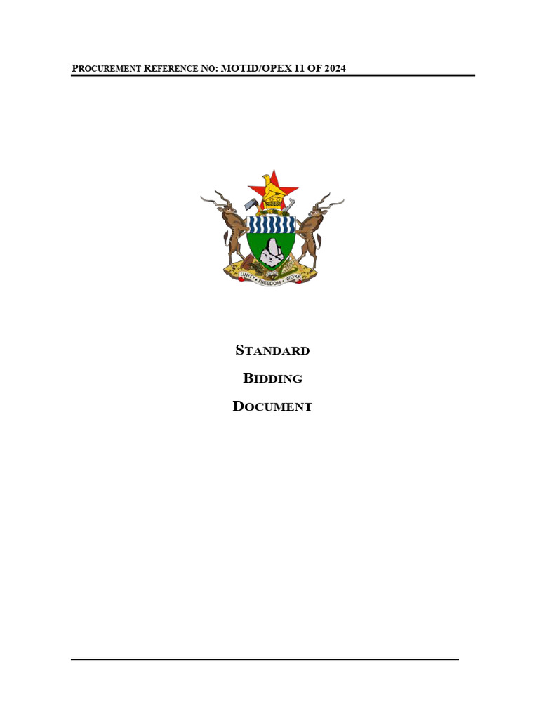 Zimbabwe Tender for Drum Mix Supply 2024 | PDF | Banks | Specification ...