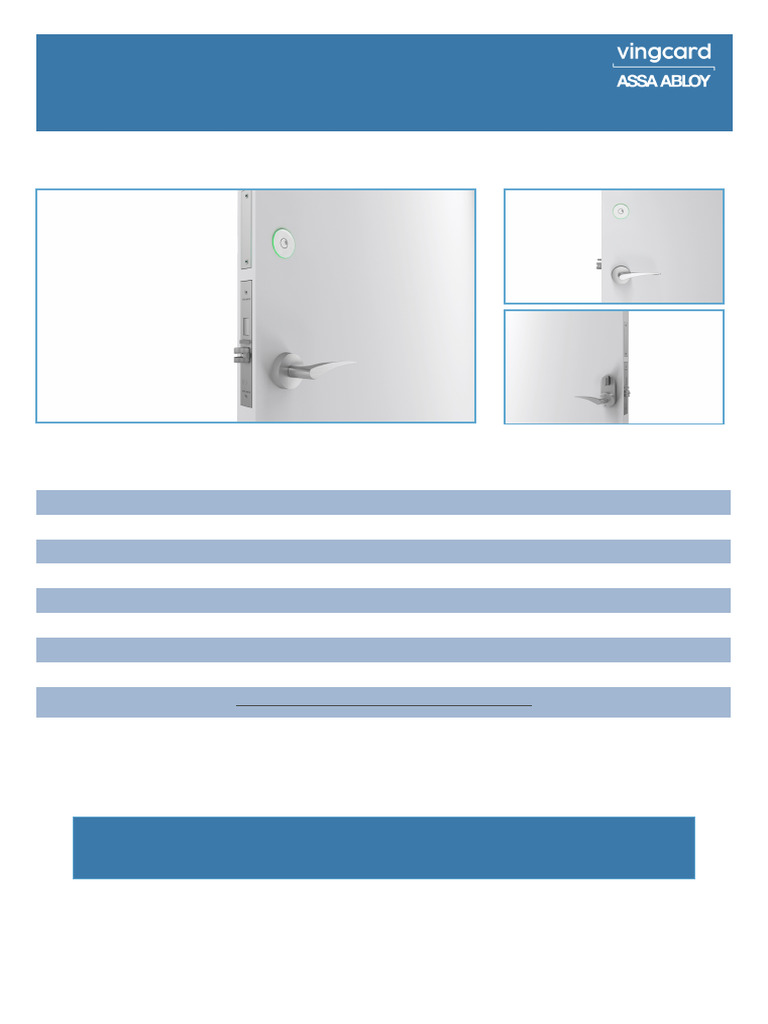 Vingcard Essence Configuration Details | PDF