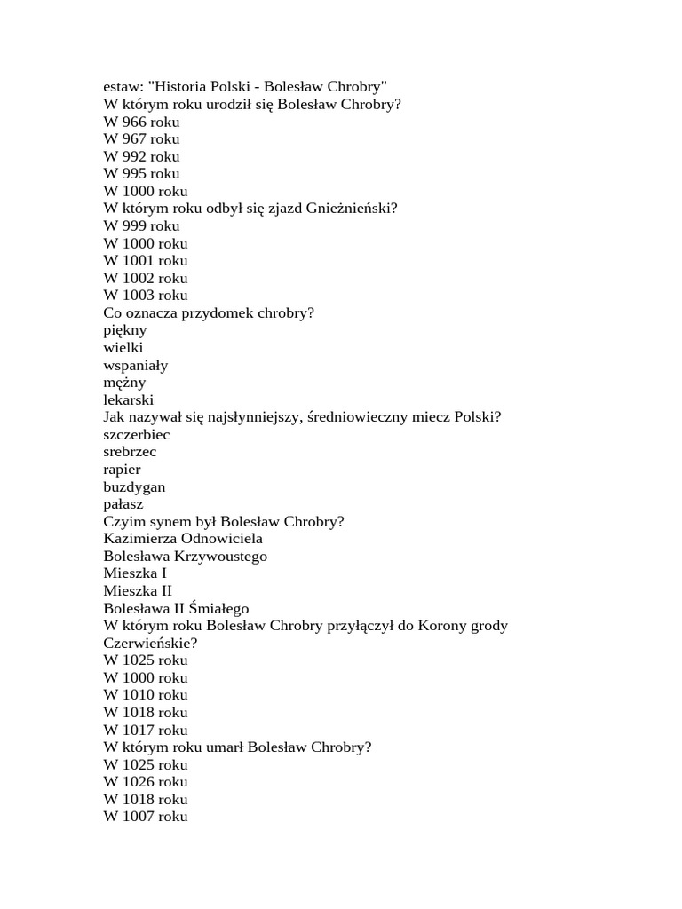 Chrzest I Chrobry | PDF