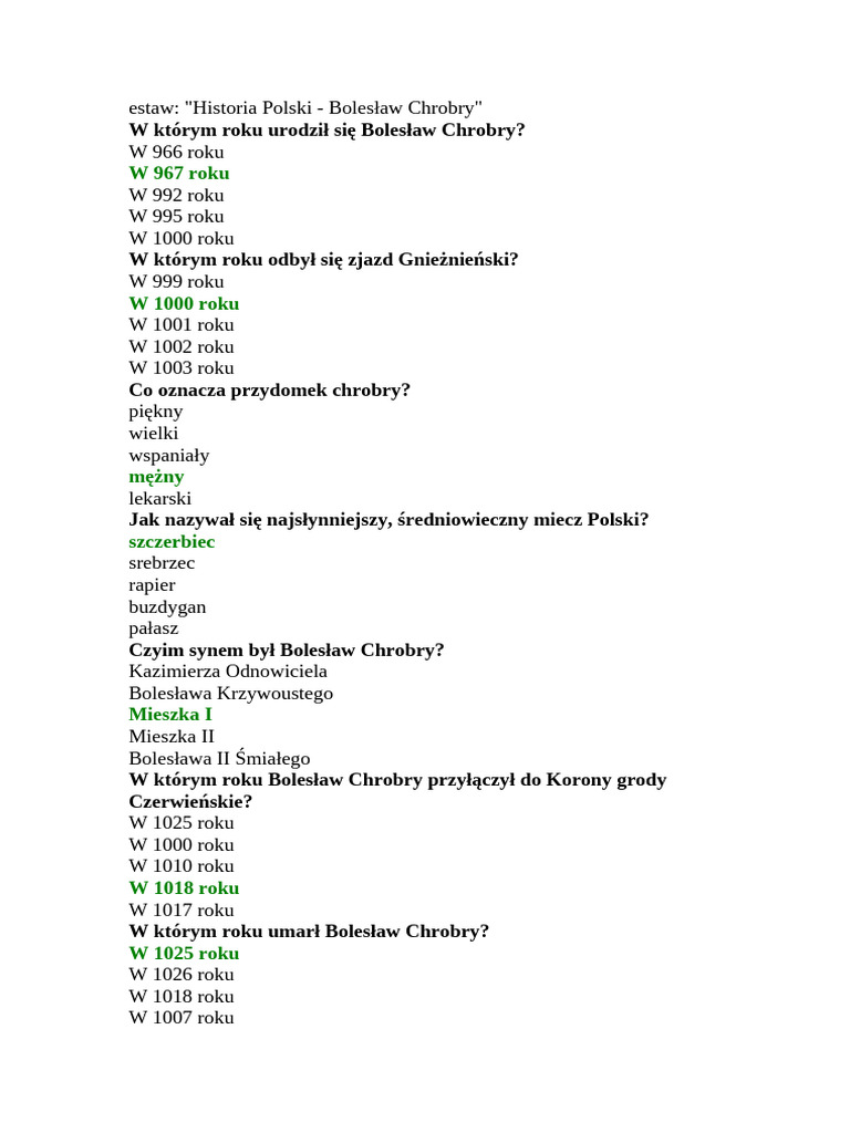 Chrzest I Chrobry-Odp | PDF