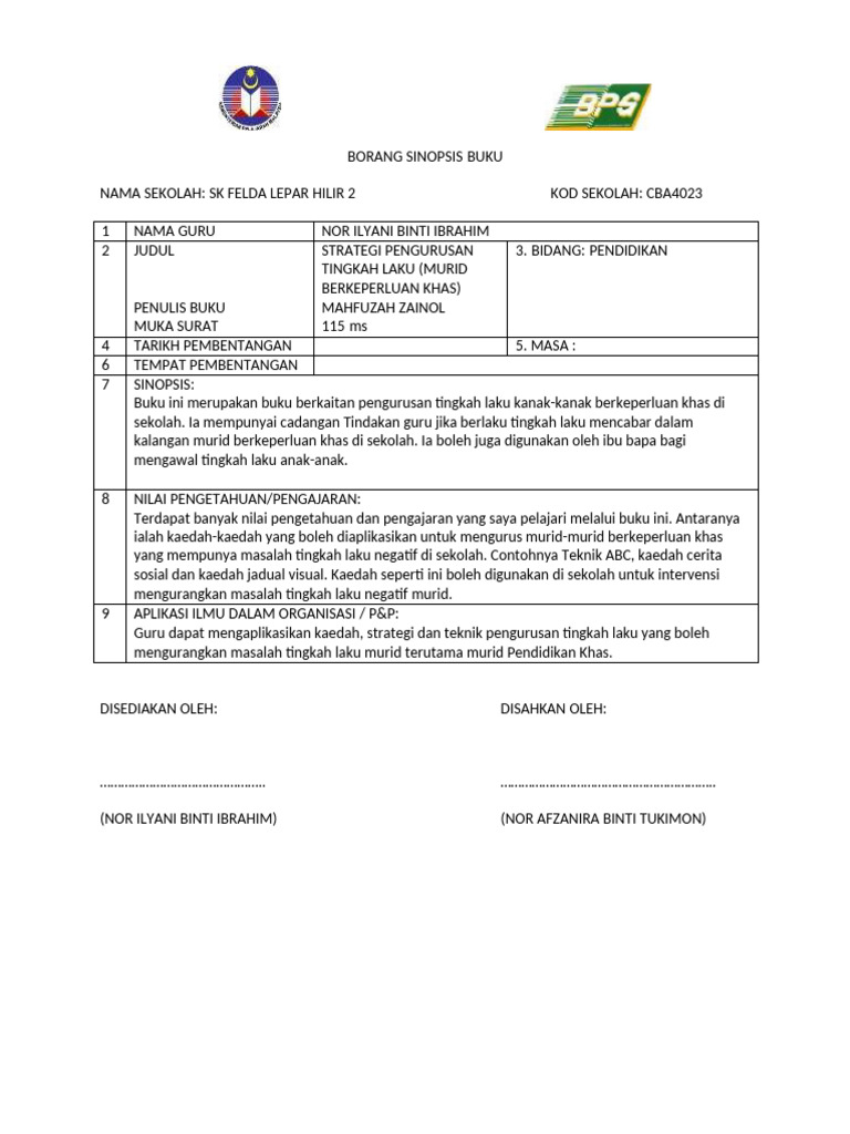 Sinopsis Buku SPLKPM | PDF