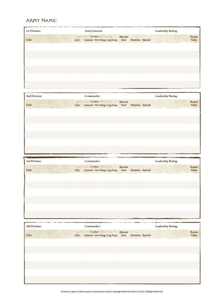 Hail Caesar List PDF | PDF
