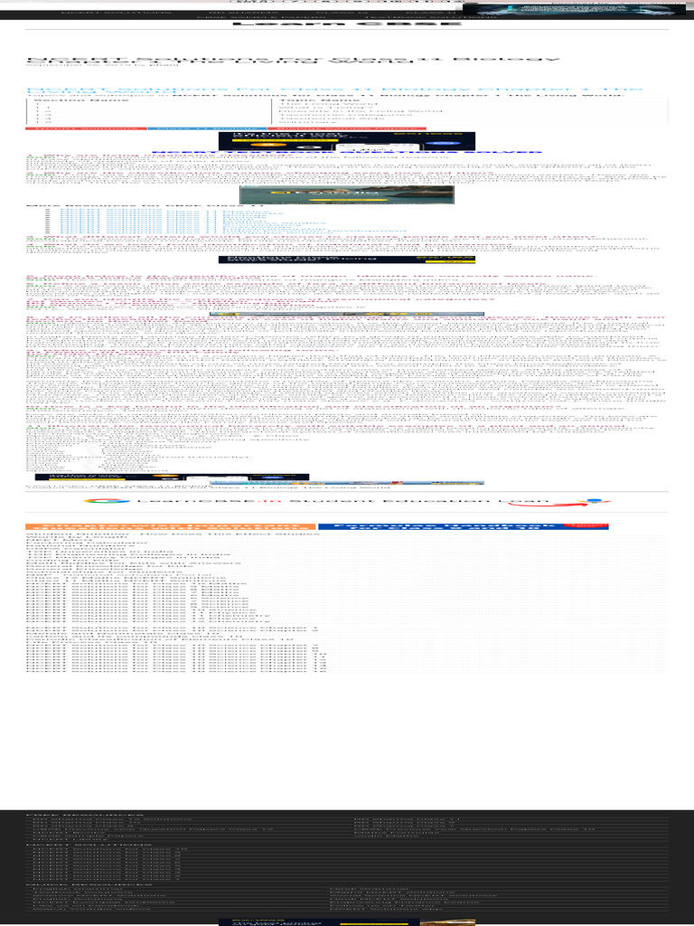 NCERT Solutions For Class 11 Biology The Living W | PDF | Species ...