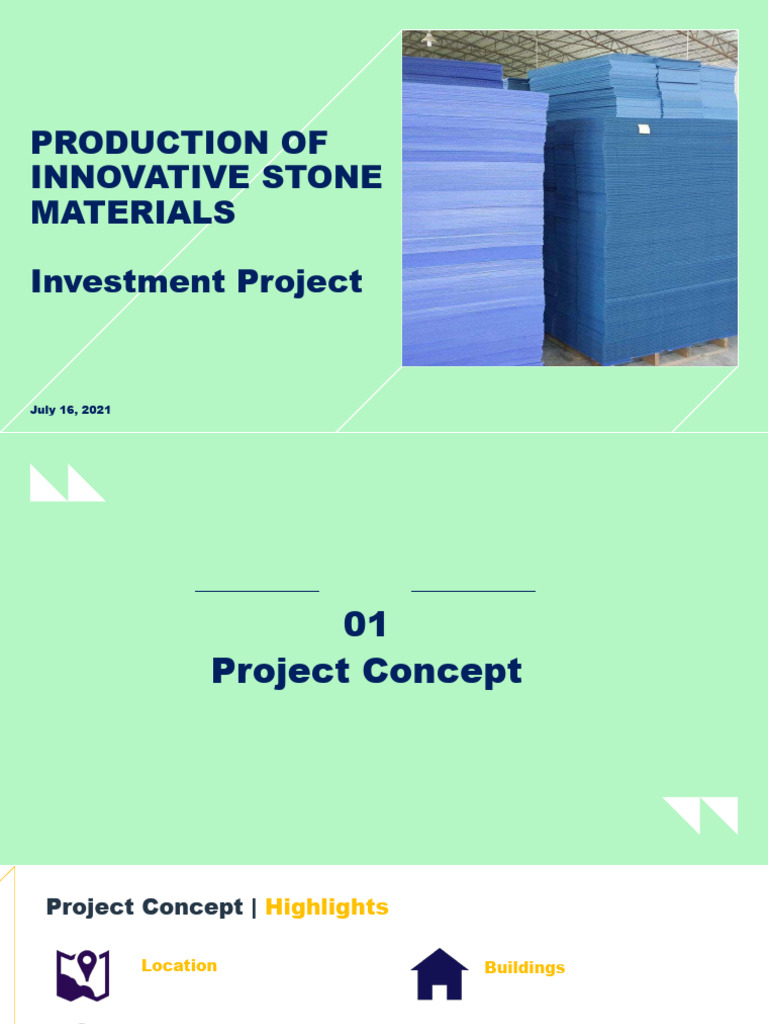 Investment Project Innovative Stone Materials | PDF | Net Present Value ...