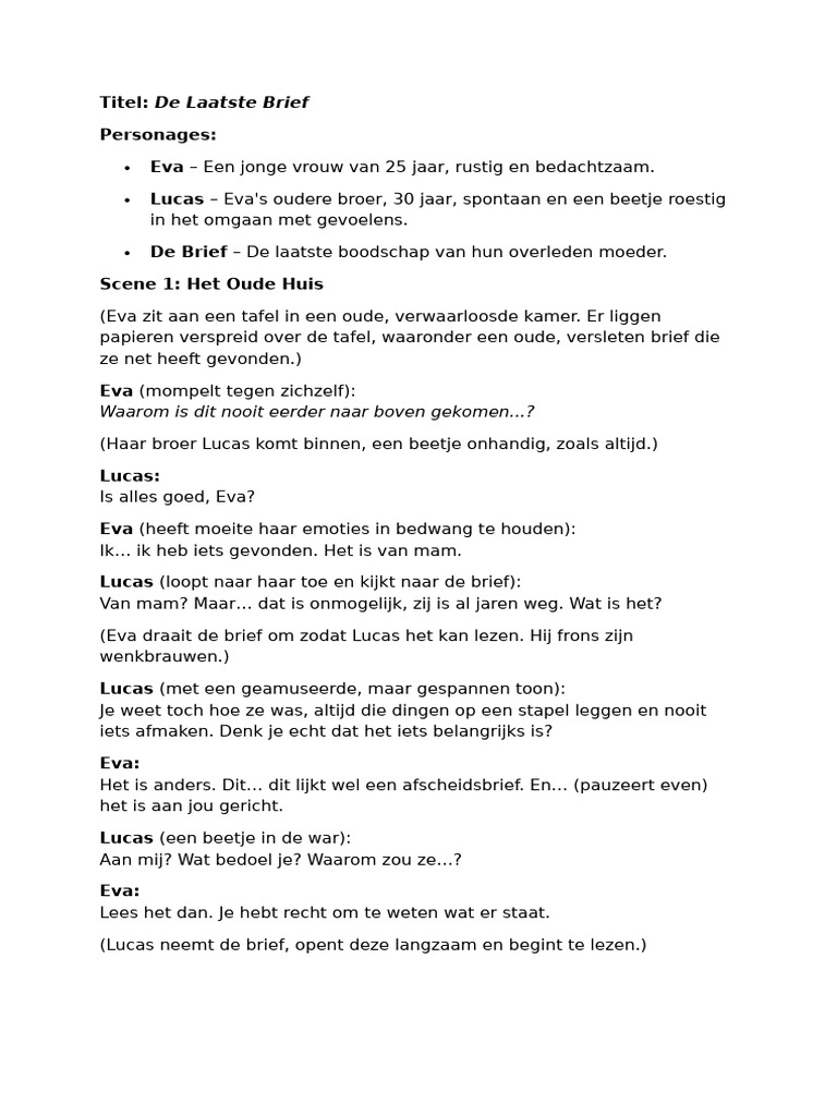 Random Script Scene 1 Deel 1 | PDF
