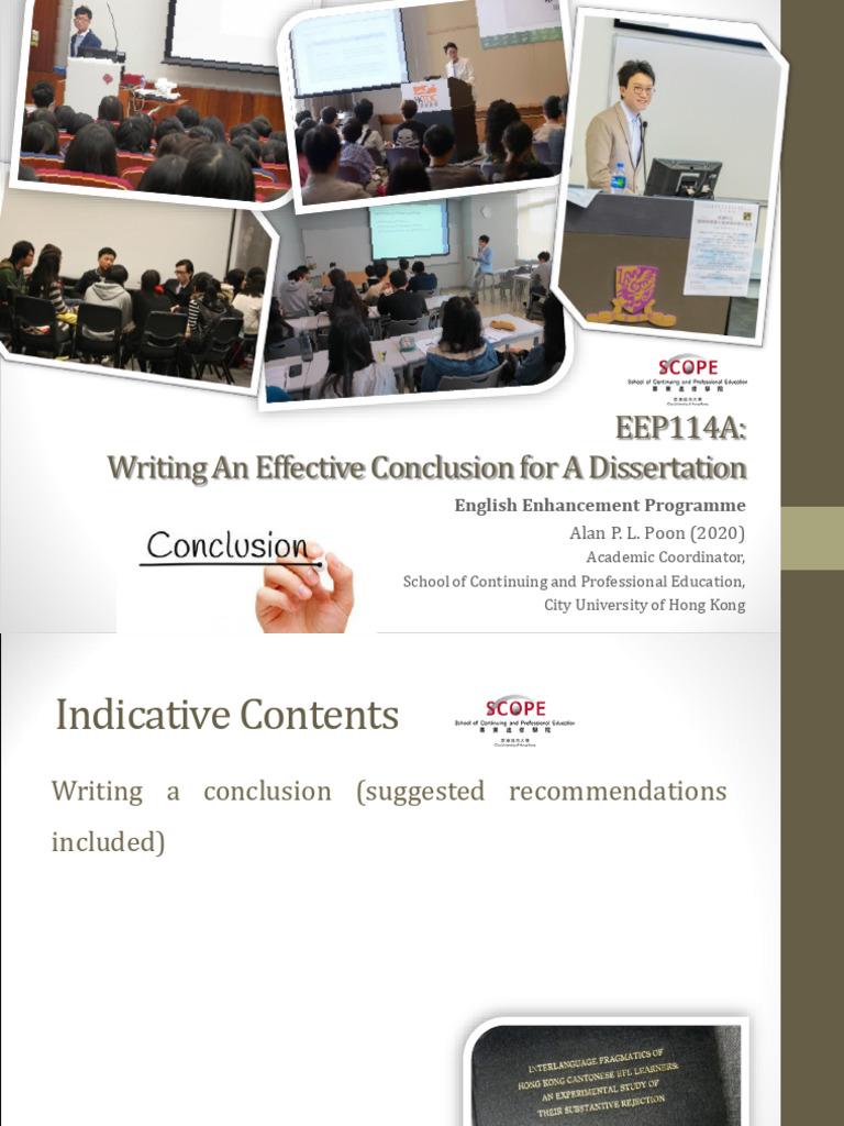 Part 2_ Writing an Effective Conclusion With Recommendations (Student's ...