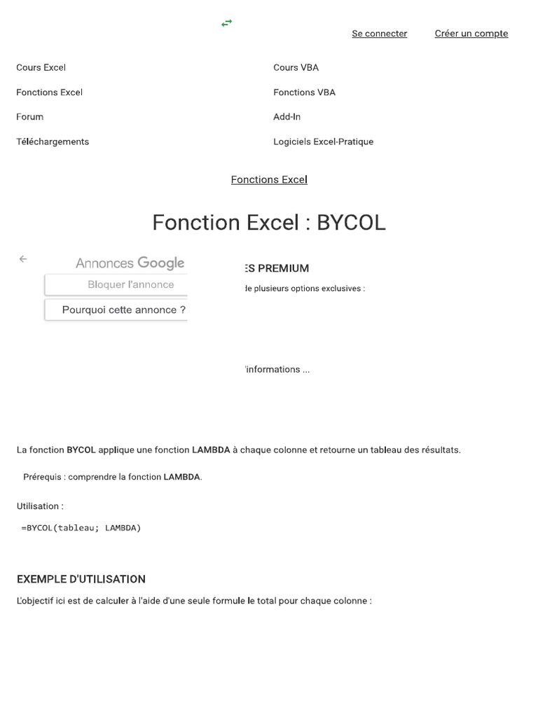 Excel - BYCOL | PDF