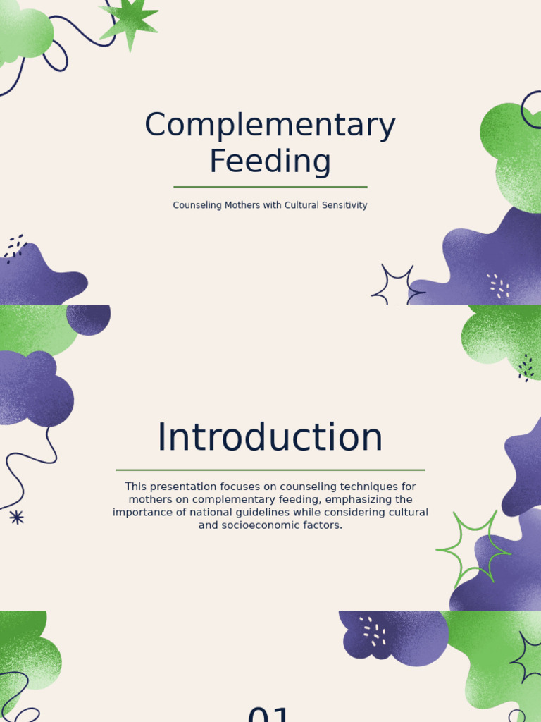Complementary Feeding | PDF | Nutrition | Diet & Nutrition