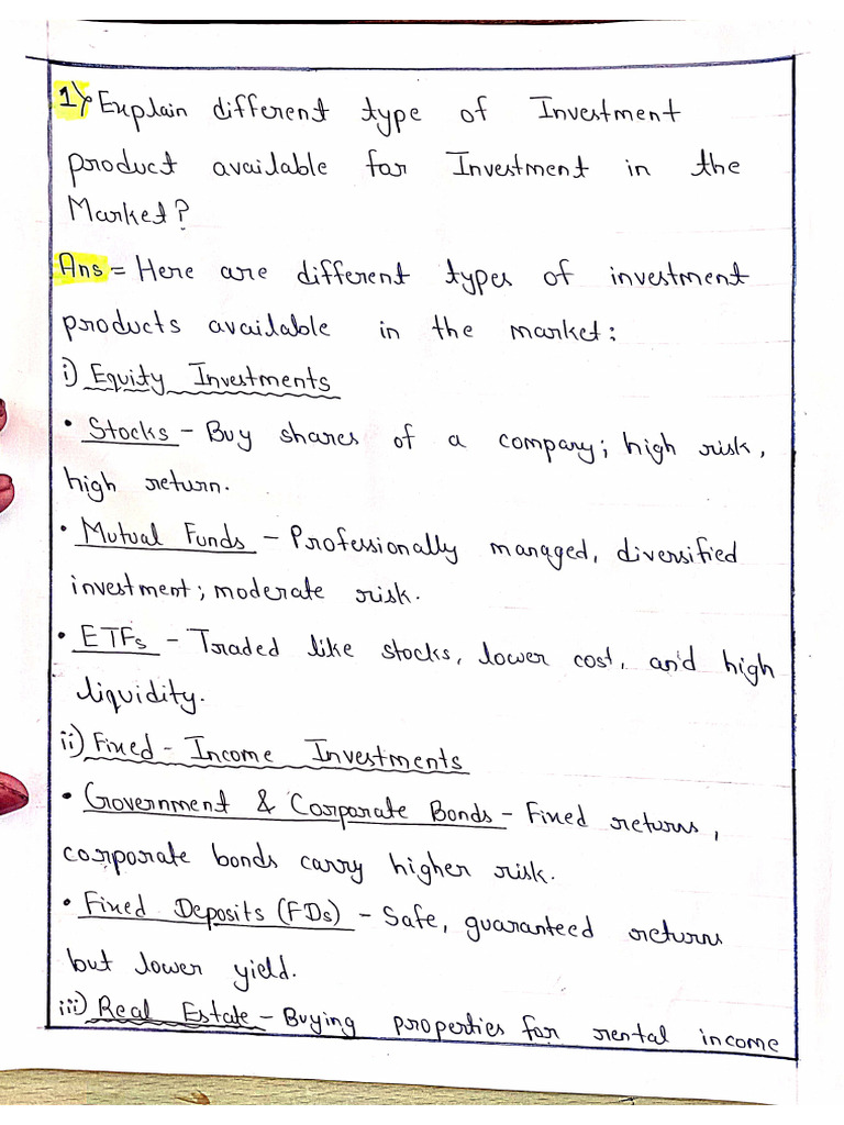 Financial Literacy Assignment | PDF