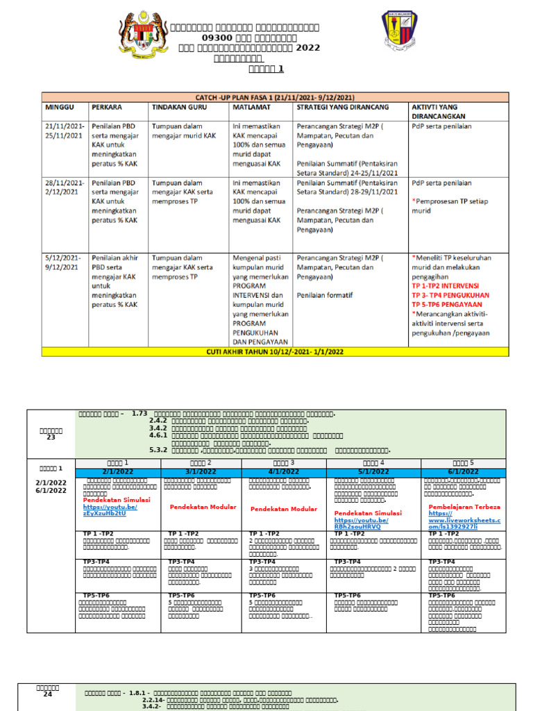 Catch Up Bt Tahun 1 Ok Pdf