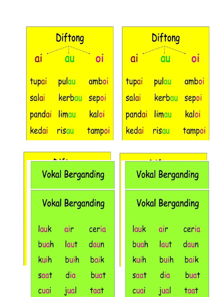 diftong vokal berganding | PDF
