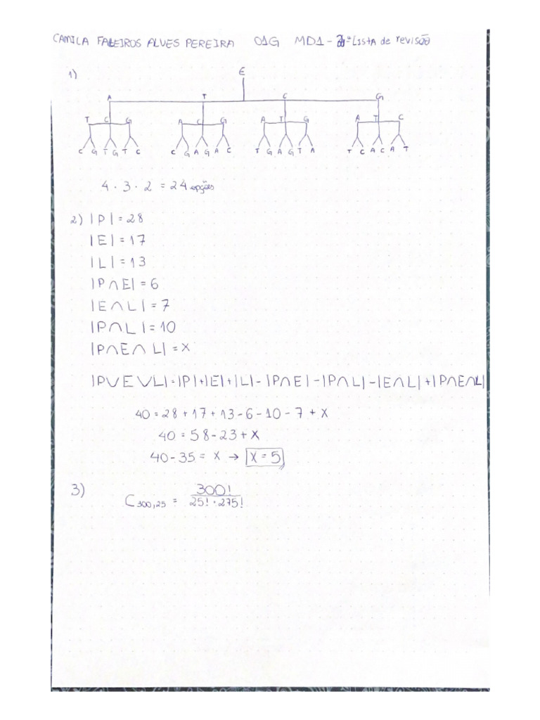 2 Lista Revisao MD1 | PDF