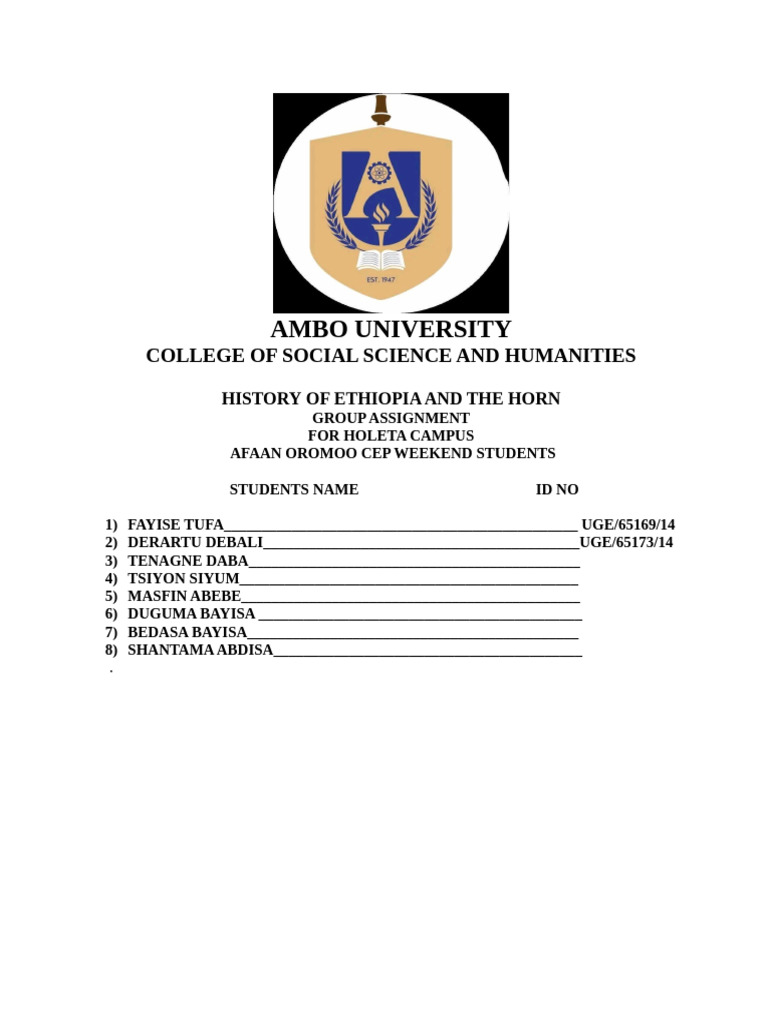 History_Assignment_for_Afaan_Oromoo_CEP_Weekend_students_in_2016[1] | PDF
