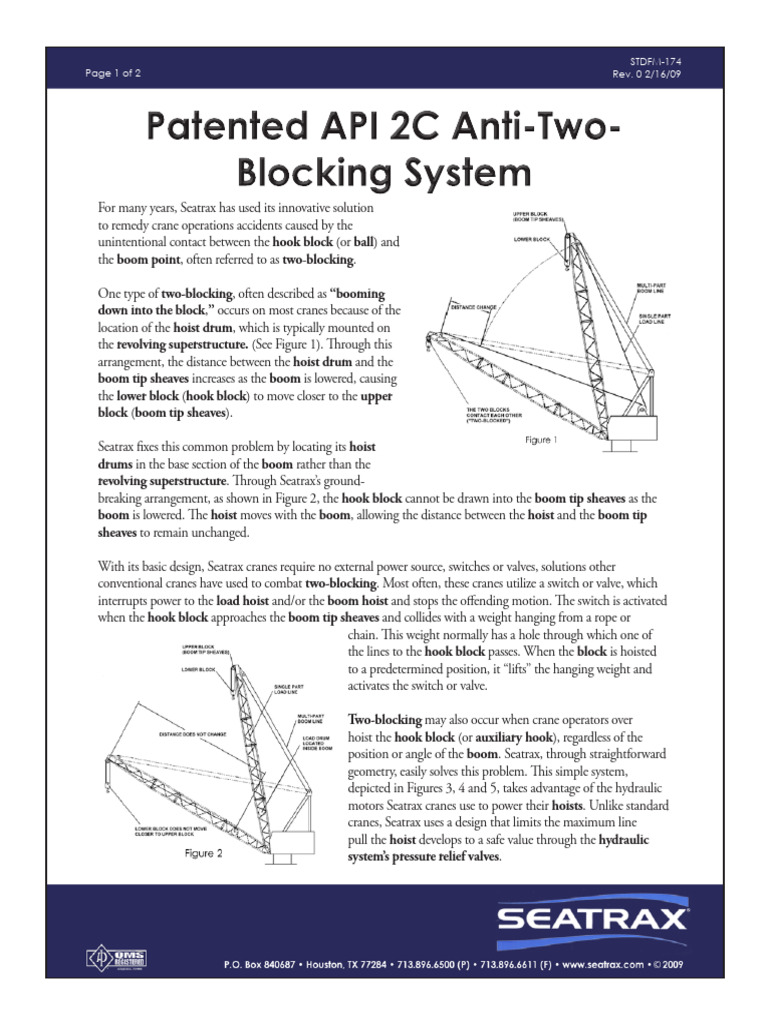 Anti Two Blocking System | PDF | Crane (Machine) | Elevator