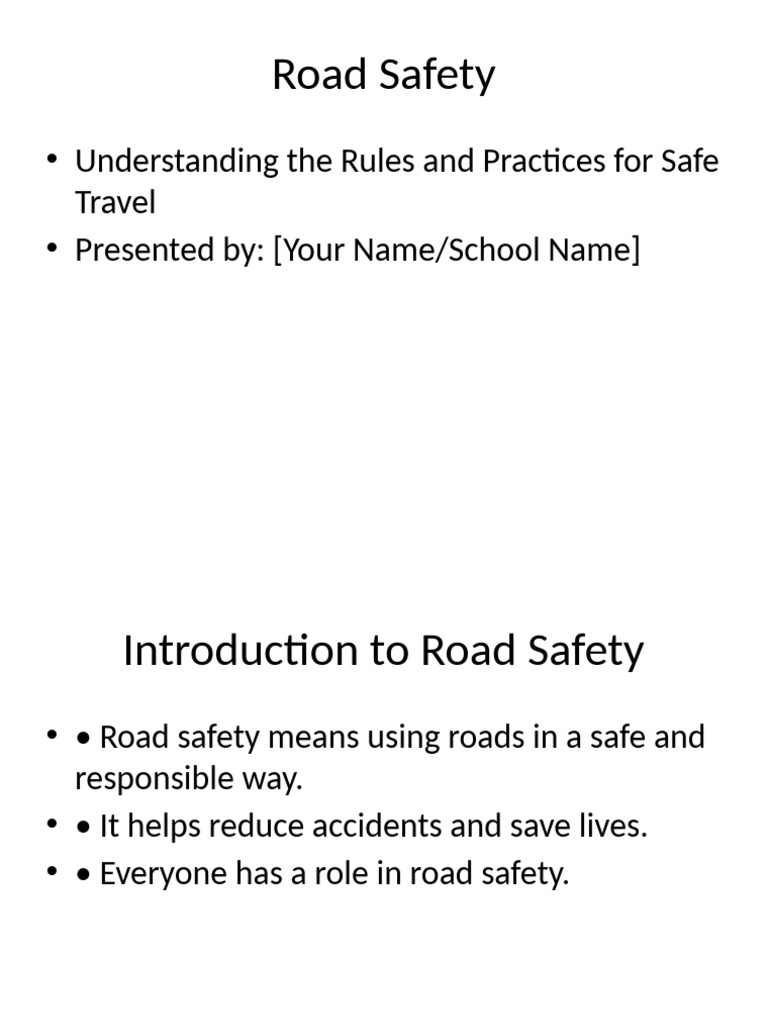 Road_Safety_Presentation | PDF