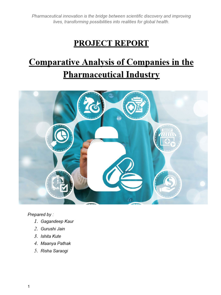 OC Pharma Industry Project Report Batch 49(18). | PDF | Pfizer | Dividend
