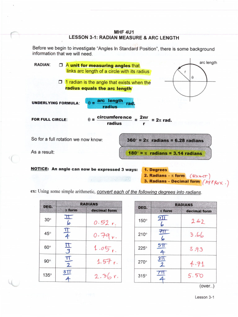Unit 3 Completed Lessons | PDF