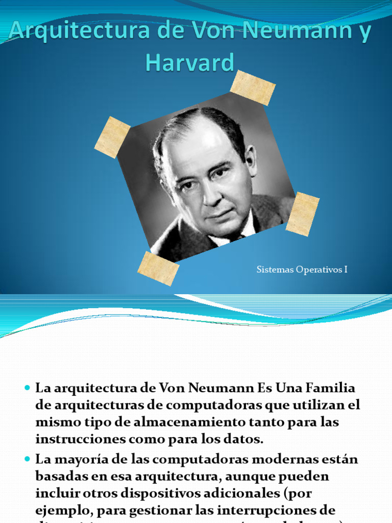 Arquitectura de Von Neumann | PDF | Unidad Central de procesamiento ...