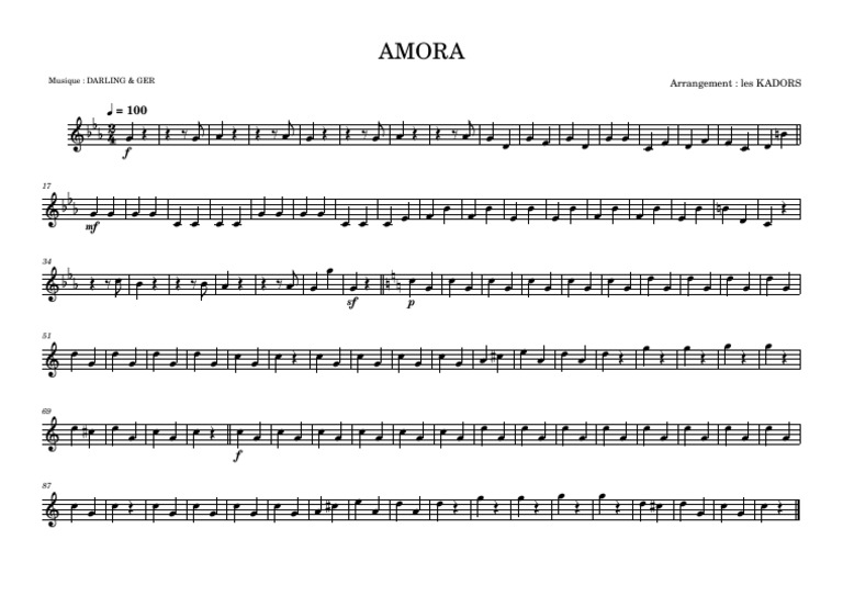 Amora - Euphonium | PDF