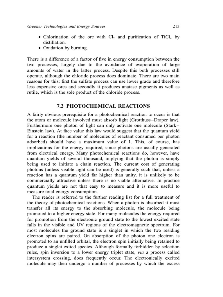 Study Material For Photochemical and Microwave Reactions | PDF ...