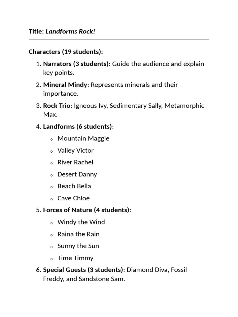 Rocks, Minerals and Landforms | PDF | Rock (Geology) | Desert