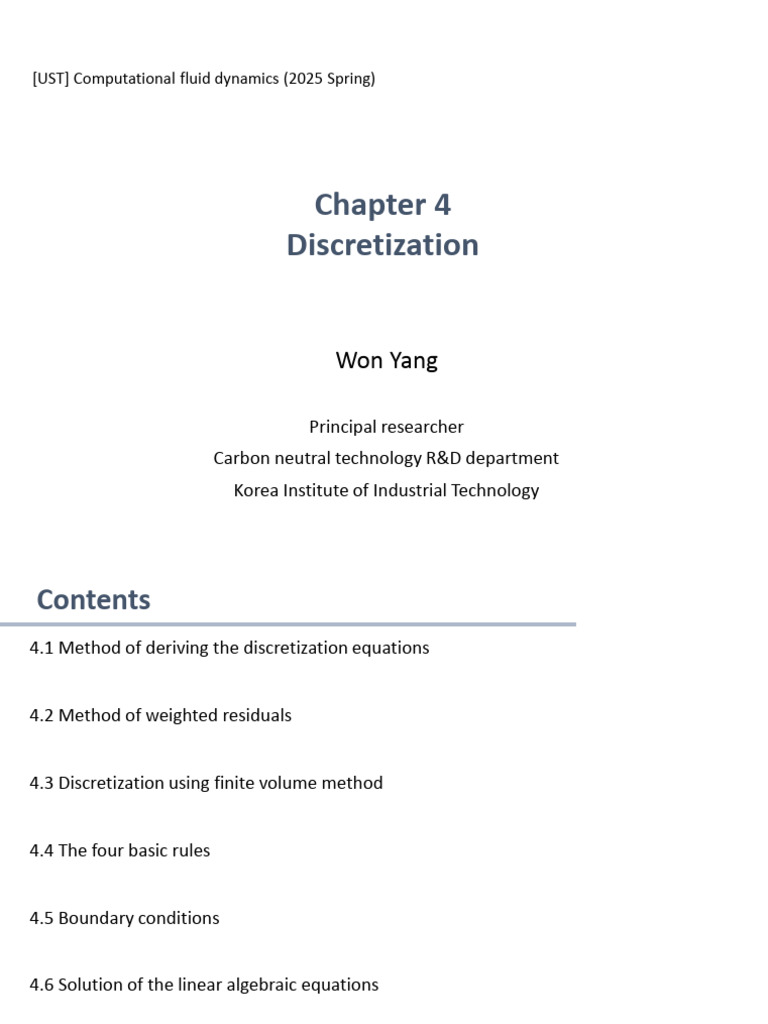 Lecture Note-Chap 4 Discretization | PDF | Equations | Mathematics