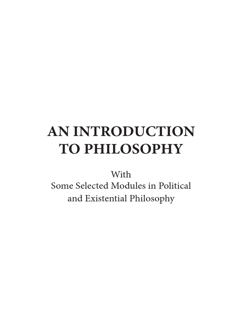 Introduction to Philosophy Essentials | PDF | Truth | Knowledge