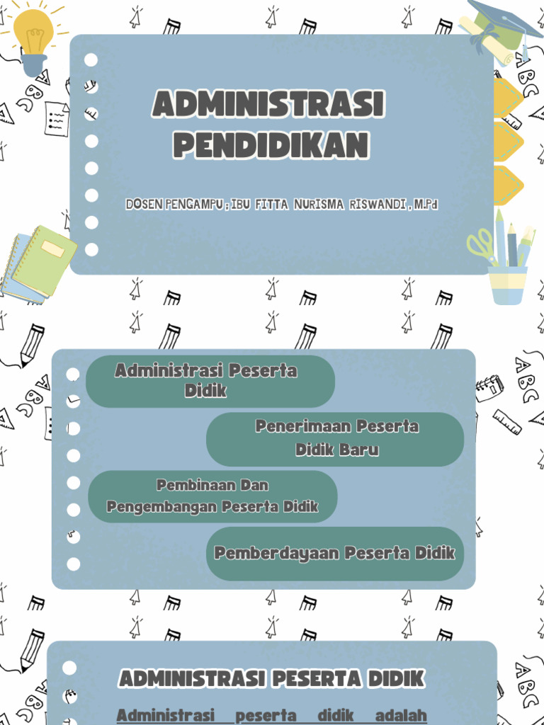 Administrasi Pendidikan | PDF