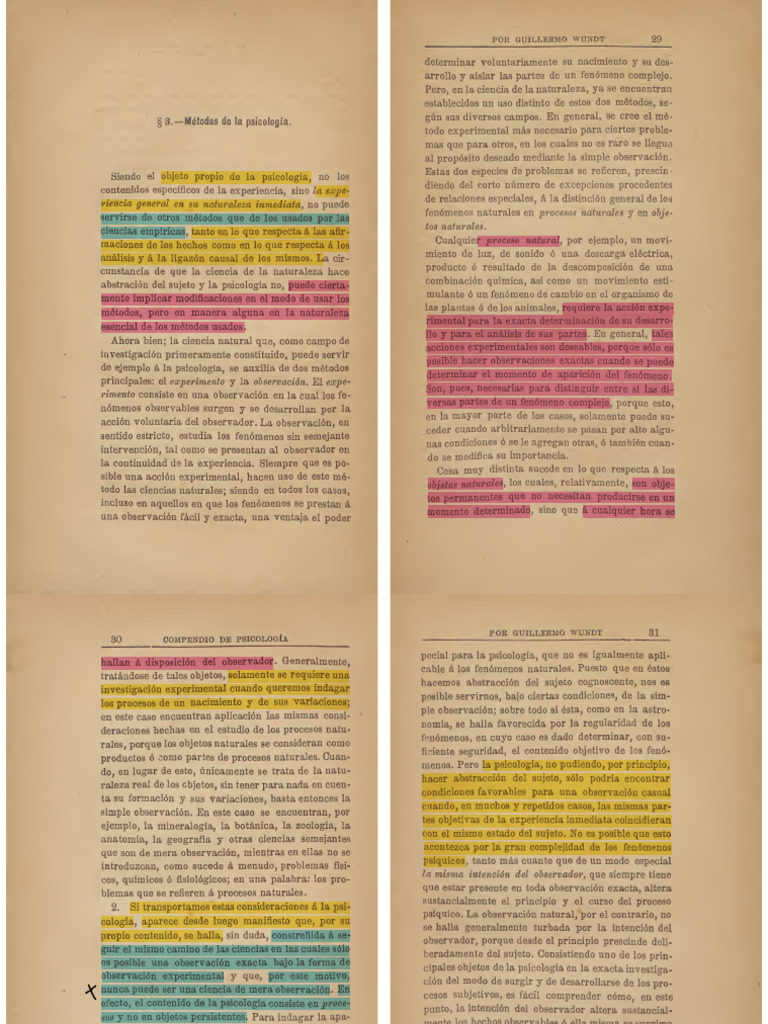Compendio de Psicología Cap 3 | PDF | Sicología | Observación