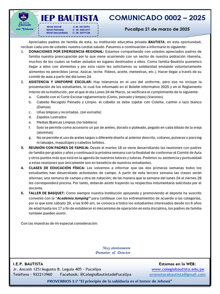 Comunicado 002 - 2025 - Iepb | PDF