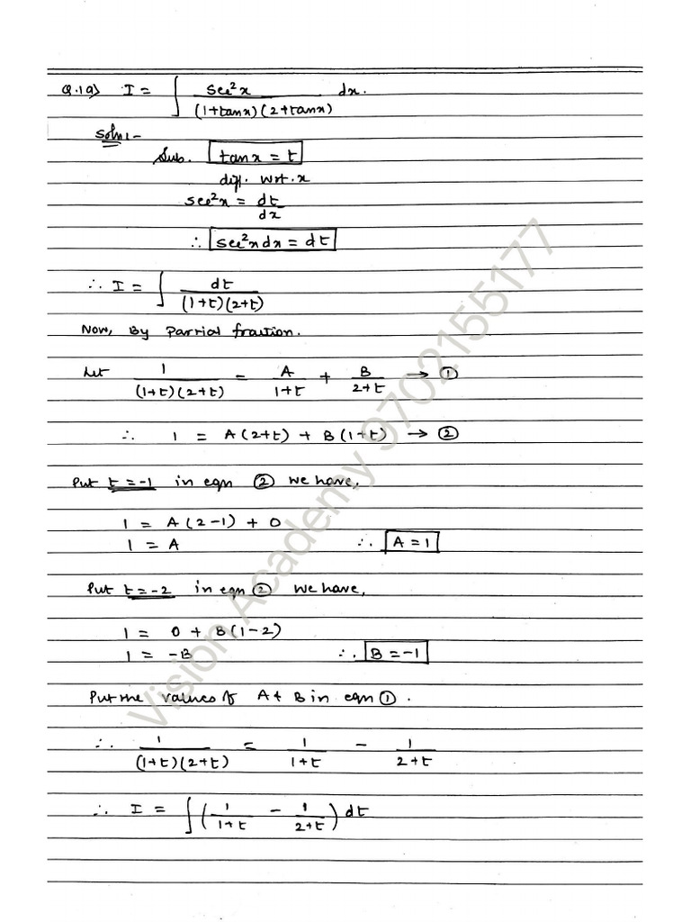 PT 2 Sem2 Maths QB Soln - 20230421163036 | PDF