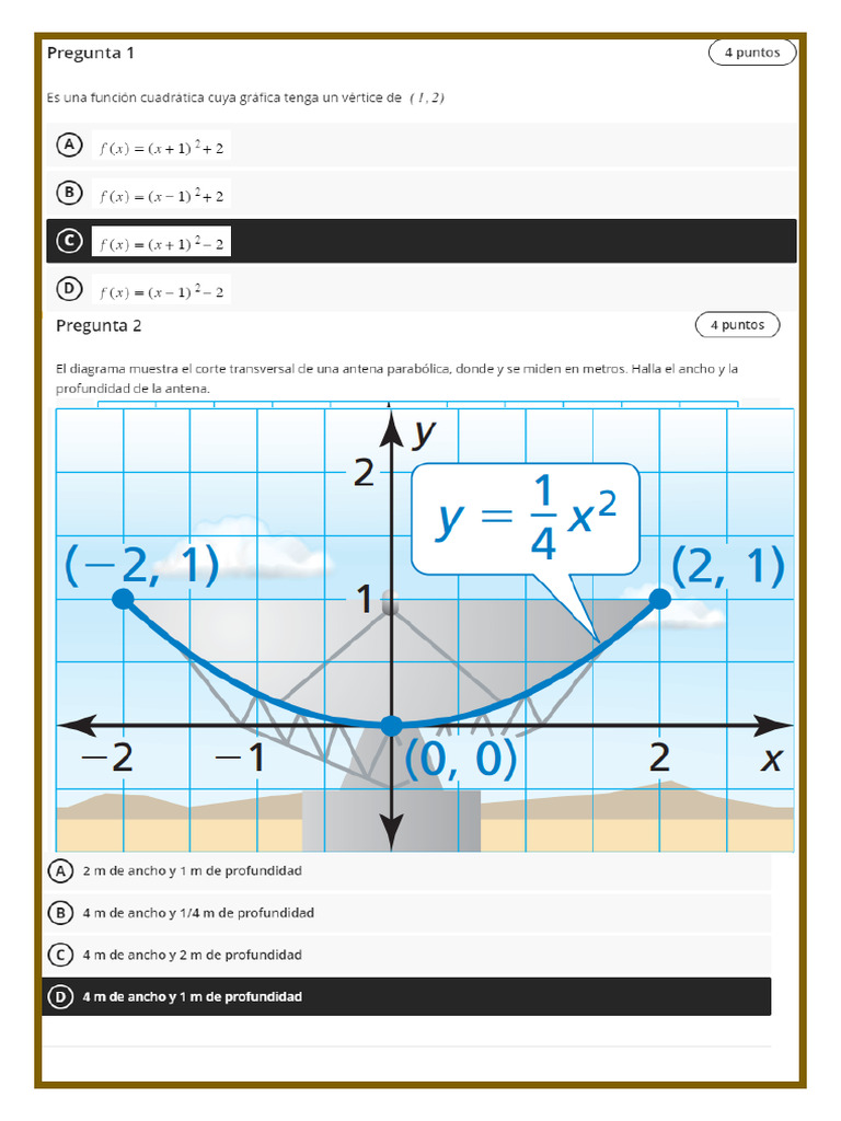 Cuestionario Semana 04 - Matematica Basica | PDF