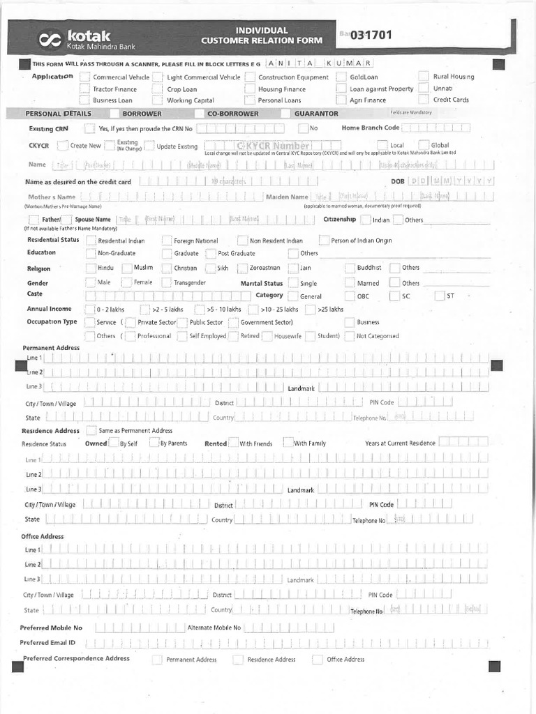 Scanned Corporate Card Form - 2025 | PDF